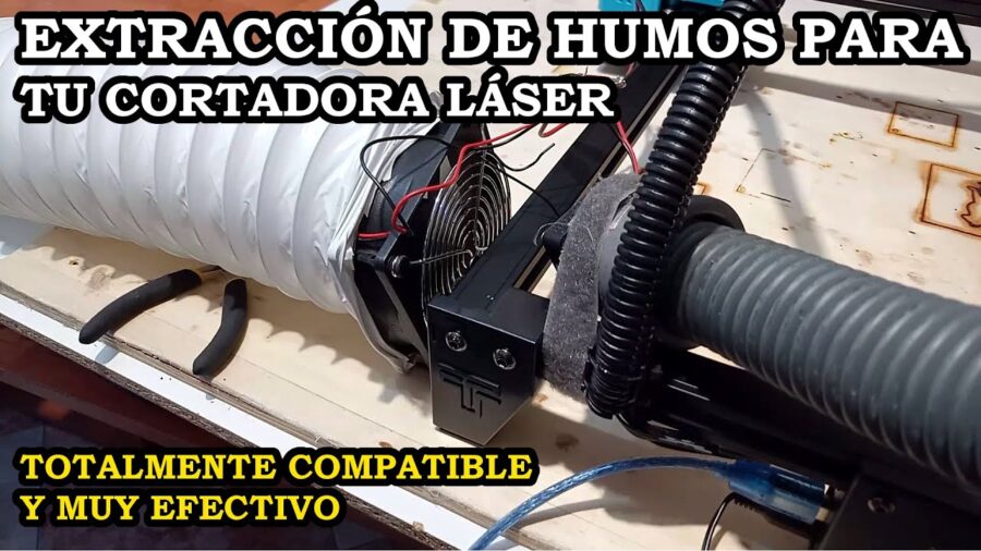 Extractor de humo: taller más limpio y seguro con grabado láser